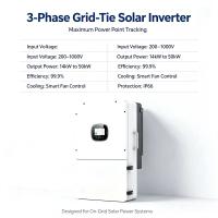 China 350A Max Charging Discharging Current 18kW 3 Phase Hybrid Solar Battery Inverter for sale