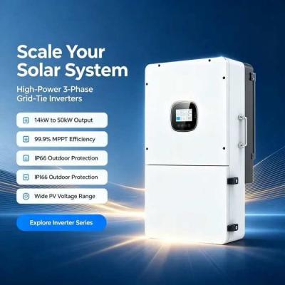 China Parallel 1-9 Units Three Phase Hybrid Solar Inverter Home Commercial Off Grid System for sale