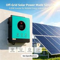 China 24V Battery Hybrid Solar Inverter 4200W Grid Tied Off Grid Home Solar System for sale