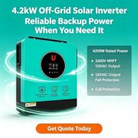 China 4200W MPPT Solar Hybrid Inverter 60-450VDC PV Input 120A Solar Charging Current for sale