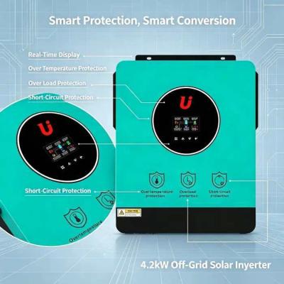 China High Efficiency 98% DC to AC 4.2kW Grid-Tie Hybrid Solar Power Inverter for sale