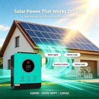 China 24V Lithium Battery Compatible 4.2kW Hybrid Off Grid Solar Inverter for sale