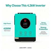 China 4.2kW Grid Connected Off Grid Hybrid Solar Inverter Wide AC Input 90-280VAC for sale