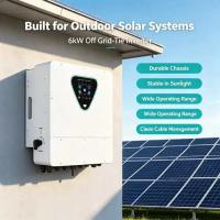 China 6KW IP65 Waterproof Hybrid Solar Hybrid Inverter 2 MPPT Parallel Up To 6 Units for sale