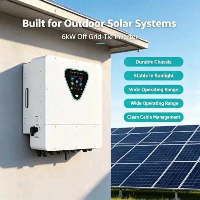 China 6KW IP65 Waterproof Hybrid Solar Hybrid Inverter 2 MPPT Parallel Up To 6 Units for sale