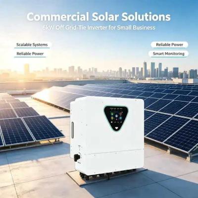 China 98% High Efficiency 6KW Hybrid Solar Inverter 50-450VDC PV Input IP65 Rated for sale