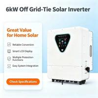 China IP65 Outdoor Waterproof 6KW Solar Hybrid Inverter Off Grid Backup Energy Supply for sale