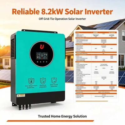 China 8.2KW Hybrid Grid-Tie Off Grid Solar Inverter 48V Pure Sine Wave MPPT Solar Charger for sale