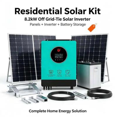 China 8.2KW Grid Tie Hybrid Solar Inverter Overload Overheat Short Circuit Protection for sale