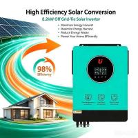 China 48V Battery 8200W Hybrid Solar Inverter 98% High Efficiency Dual MPPT Tracker for sale