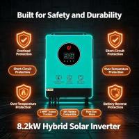 China High Efficiency 98% DC to AC 8.2kW Hybrid Solar Inverter Off-Grid Backup Power for sale