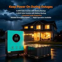 China Wide PV Voltage 90-450V 8.2KW On Off Grid Solar Inverter for Solar Panel Array for sale