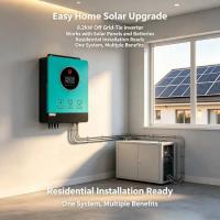 China 8.2KW Hybrid Solar Inverter 140A AC Charging Current Grid Battery Charging for sale