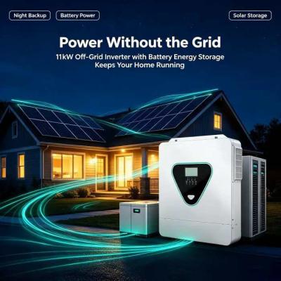 China 11KW Hybrid Off Grid Solar Inverter 48V Lithium Battery Compatible Parallel Up To 6 Units for sale
