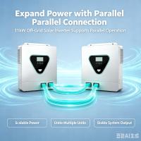 China 11KVA Off-Grid Solar Inverter PV Input 500V Max Dual AC Output Solar Hybrid Inverter for sale
