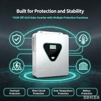 China 48V 11KW Off Grid Solar Inverter Support LiFePO4 Battery RS485 Communication Parallel Connection for sale