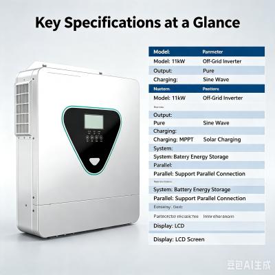 China 11KW Parallel Solar Off Grid Inverter Up To 6 Units Parallel Expandable Solar Energy System for sale