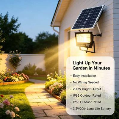 China IP65 Weatherproof Solar Flood Light For Driveway Backyard Garage Security for sale