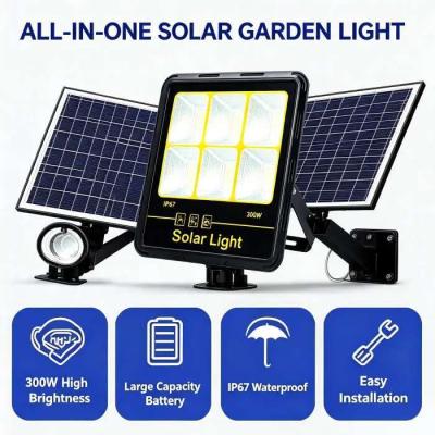 China Solar Auto Sensor Garden Yard Light Waterproof Outdoor Pathway Driveway Security Light for sale