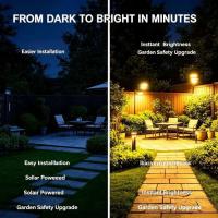 China Solar Auto Sensor Garden Yard Light Waterproof Outdoor Pathway Driveway Security Light for sale