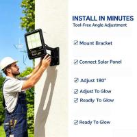 China Off Grid Solar Powered Courtyard Lamp IP65 Waterproof Outdoor Fence LED Wall Light for sale