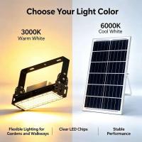 China 200W Split Solar Panel LED Flood Light IP65 Weatherproof Outdoor Parking Lot Stadium Modular Light for sale