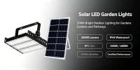 China 200W Split Solar Panel LED Flood Light IP65 Weatherproof Outdoor Parking Lot Stadium Modular Light for sale