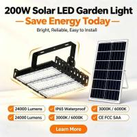 China Multi-Angle Mount 200W Solar LED Flood Light IP65 Dustproof Waterproof Large Area Outdoor Lighting for sale