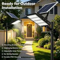 China 200W Energy Saving Solar LED Flood Light 120lm/W High Brightness Park Stadium Solar Flood Lamp for sale