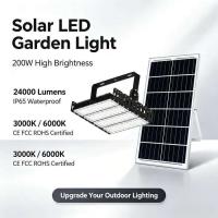 China Cold & Heat Resistant 200W Solar LED Flood Light -40℃~55℃ IP65 Outdoor Construction Site Light for sale