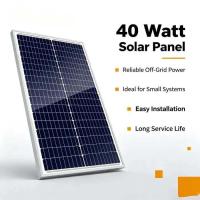 China 40W Monocrystalline Solar Panel For Boat Marine Power, Yard Lamp And Surveillance Cam for sale