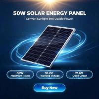 China High Yield 50W Monocrystalline Solar Module 0~+4.99W Positive Power Tolerance for sale