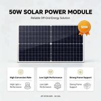 China Durable 50W Monocrystalline Solar Panel Wind Snow Resistant Aluminium Alloy Frame for sale