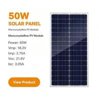 China 50W High‑Efficiency Solar Panel 700V System Voltage Rating Safe Off‑Grid Power for sale