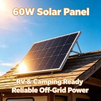 China 60W High‑Performance Mono Solar Panel Off‑Grid Power Supply For Outdoor Sensor And Billboard Equipment for sale