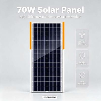 China Durable 70W Monocrystalline Solar Panel High Mechanical Load Capacity Farm Water Pump Solar Power Unit for sale