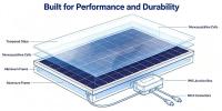 China Low‑Temperature Loss 200W‑210W Solar Power Panel, Stable Power‑Generation In Hot Summer Environments for sale