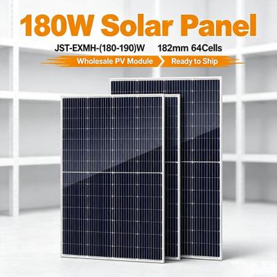 China All‑Season Energy Generation, Low‑Temperature‑Loss 182mm 64‑Cell 180‑190W Solar Panel for sale