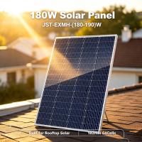 China Durable 5400Pa Wind‑Resistant 180‑190W Monocrystalline Solar Power Panel For Outdoor Use for sale