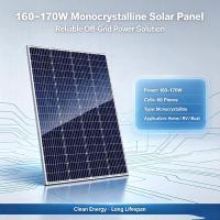 China IEC/UL Certified 160‑170W Mono PV Solar Panel, Safe 10A Fuse Rating Residential Solar Panel for sale