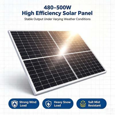 China RV & Boat Off‑Grid 500W N‑Type Bifacial Solar Charging Panel Kit for sale