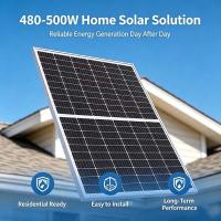China Class‑1 Fire‑Rated 485W Dual‑Face Solar PV Panel For Household Rooftops for sale