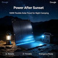 China 105W Ultra‑Thin Flexible Solar Panel 2KG, 360° Bendable Solar Module for Motorhome Yacht Camping for sale