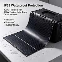 China 105W Black PET Flexible Solar Panel, High Efficiency Solar Module for Balcony, Camper & Overlanding for sale