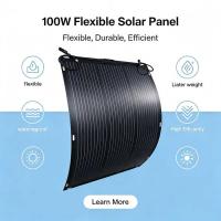China Lightweight 105W Bendable Solar Panel, MC4 Plug‑and‑Play Solar Panel for Outdoor Off‑Grid Projects for sale