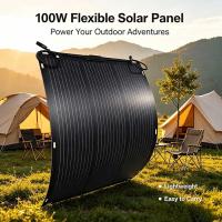 China 105W 19.4V Flexible Solar Power Panel, 360 Degree Bendable Solar Module for Curved Surfaces for sale