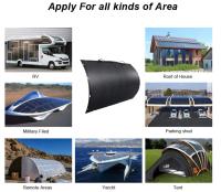 China Bendable 200W Flexible Solar Panel 19.4V, IP68 Waterproof Solar Module for RV Boat Off‑Grid Power Supply for sale