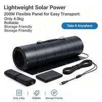 China 200W Curved‑Fit Flexible Solar Panel, High‑Output Off‑Grid Solar Power for Camper, Yacht, Balcony & Cabins for sale