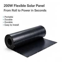 China 200W Bend‑to‑Fit Flexible Solar Panel, High‑Output Off‑Grid Solar Energy for RV Roof, Boat Hull & Curved Walls for sale