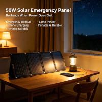 China 50W Portable Fold‑Up Solar Panel, Multi‑Device Solar Charger for Camping Photography for sale